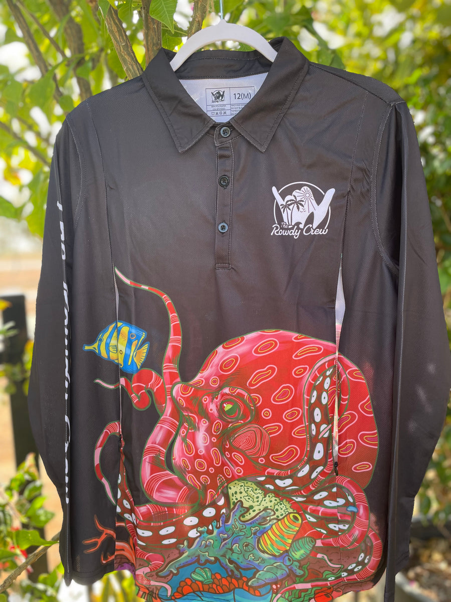 Seascape Fishing Shirt - Maternity – The Rowdy Crew